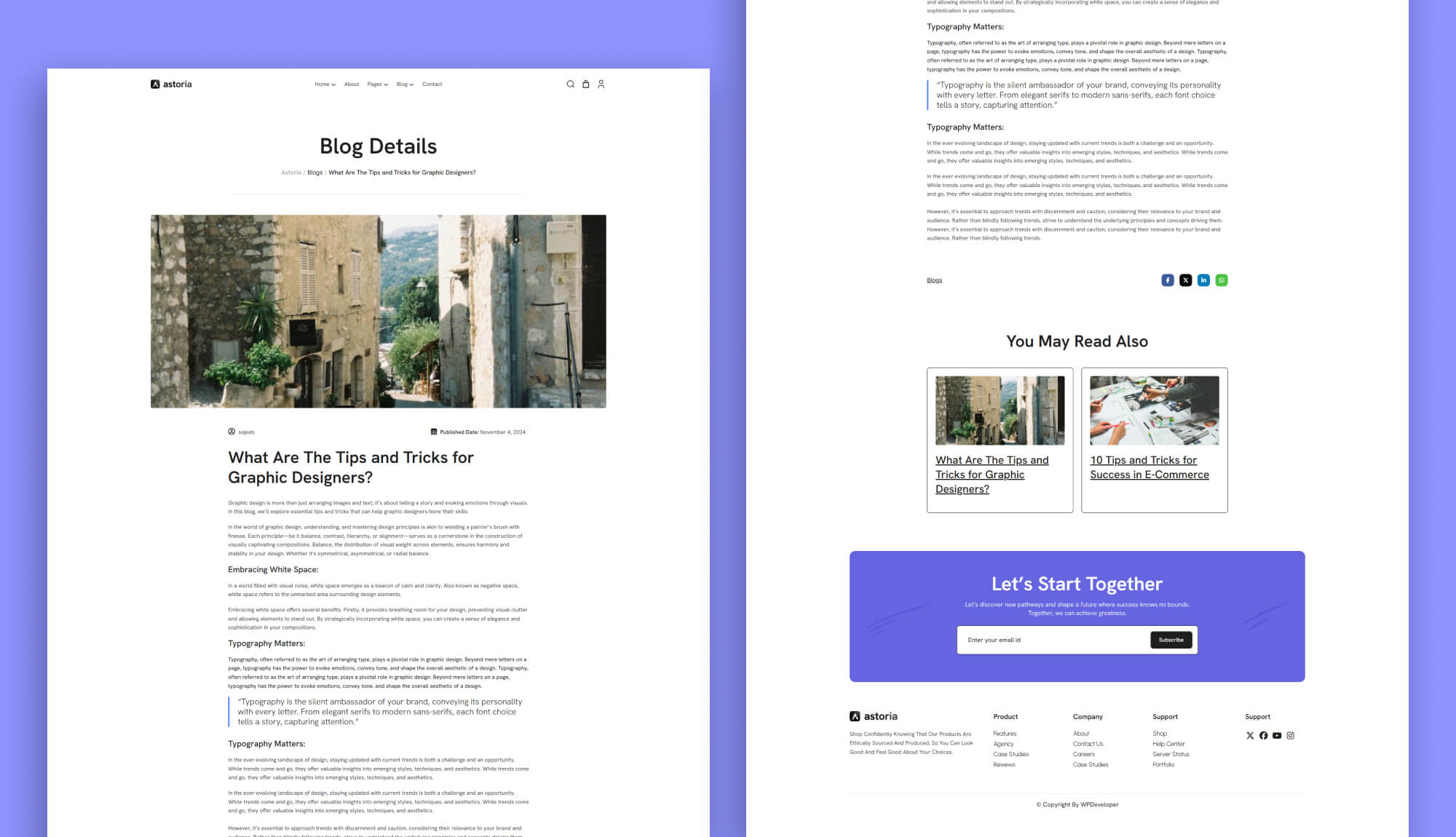 Astoria - Multipurpose Website Template for Gutenberg Blog Details Page ...