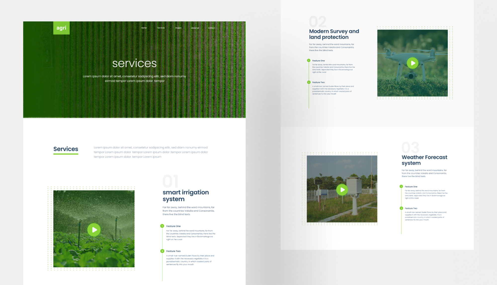 AgriTech Services Page | Templately | Templately