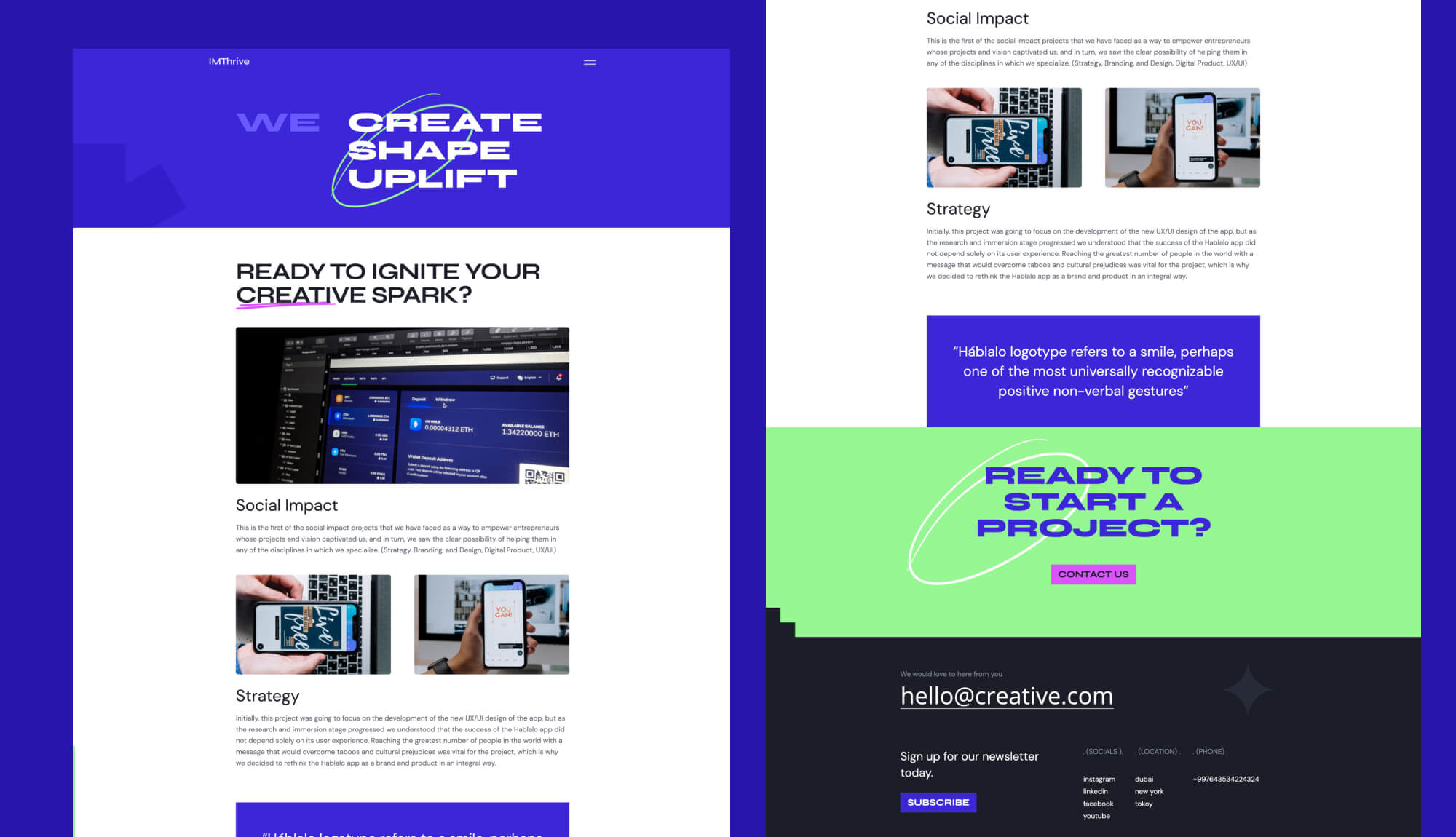 IMThrive - Creative Website Template Pack For Elementor Project Details ...