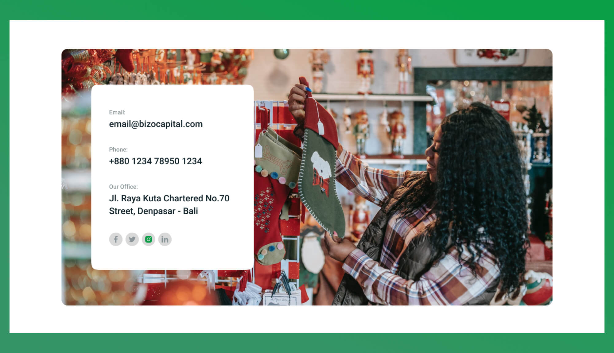 MerryGift - Christmas Website Template For Elementor Form Info Section ...