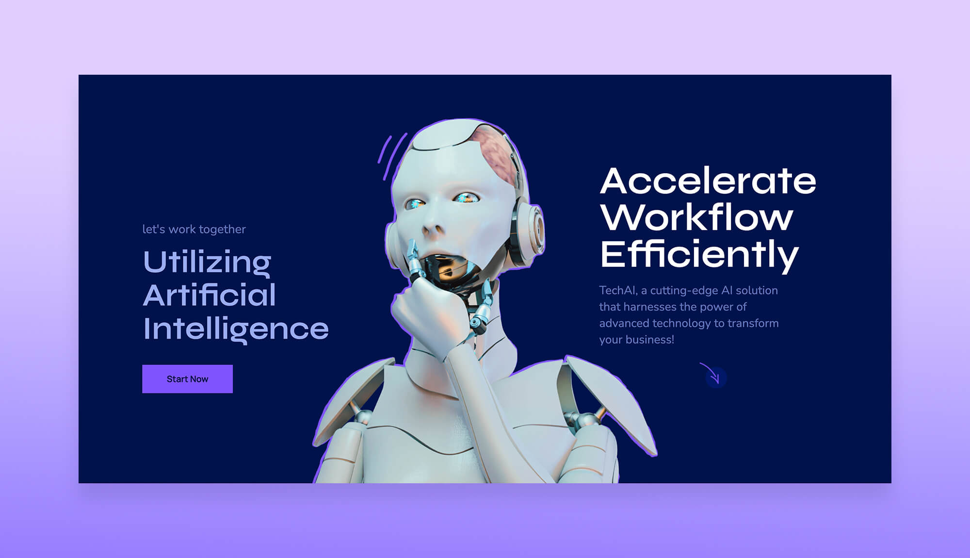 TechAI Hero Section | Templately