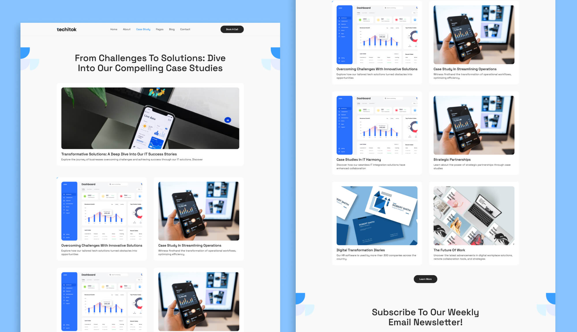 techitok - IT Solution & Business Website Template For Elementor Case ...