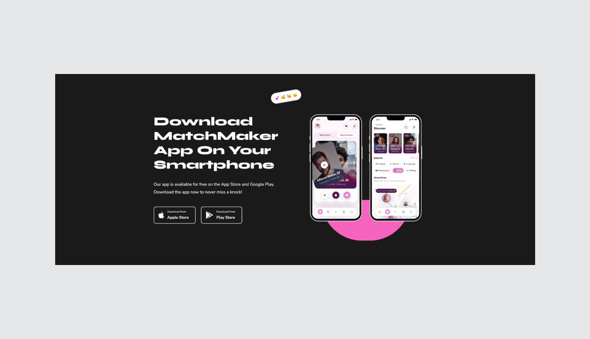 MatchMaker - Dating Website Template For Gutenberg Mobile App download ...