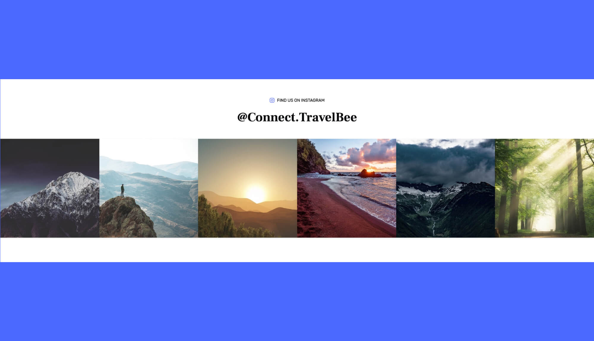 TravelBee Connect Section For Gutenberg Connect Section | Templately