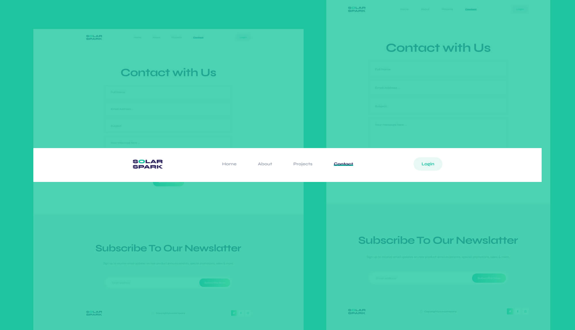 Solar Spark- Solar & Green Energy Service Website Template Header ...