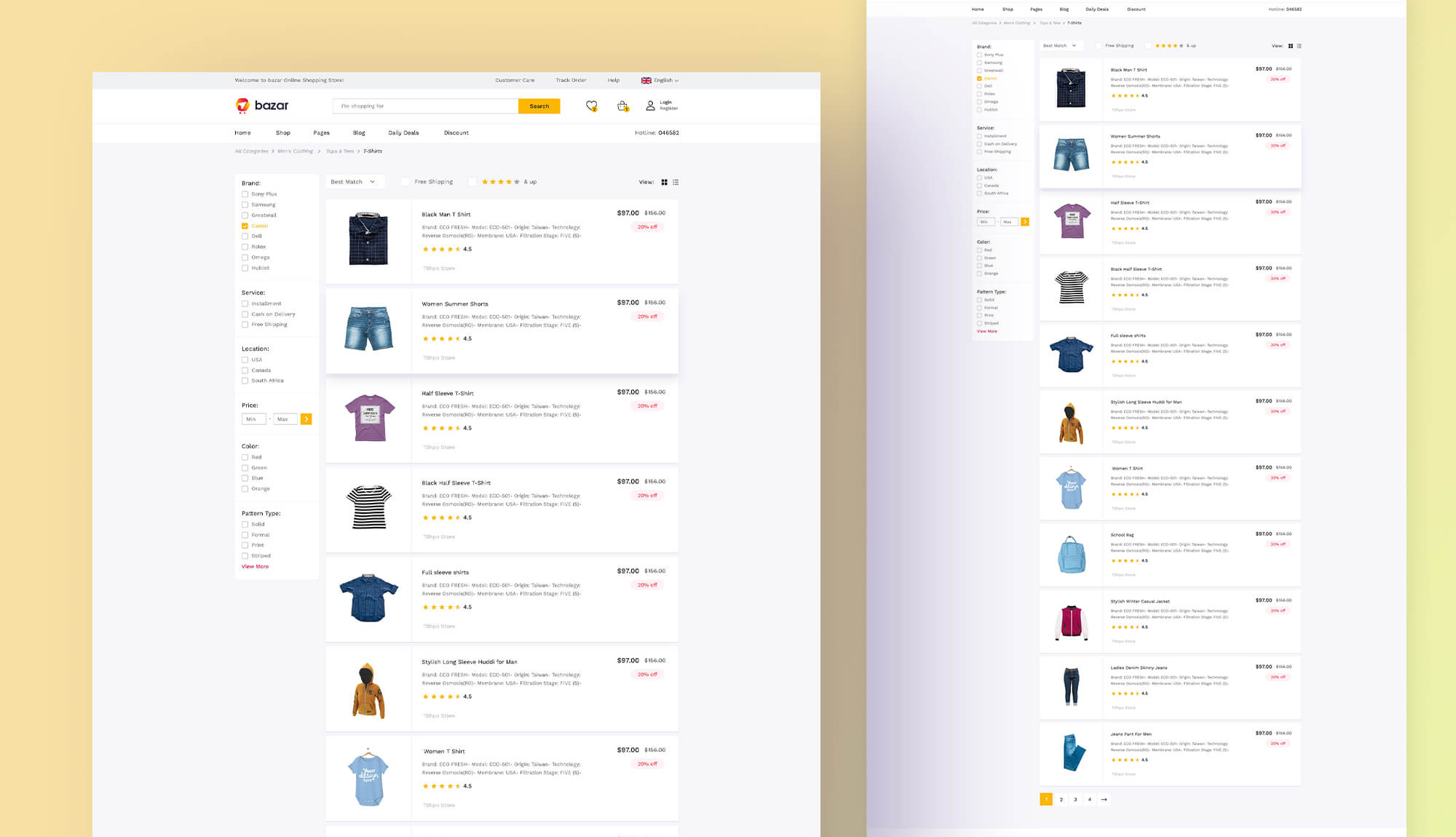 Bazar - Multi Vendor Website Template | Templately