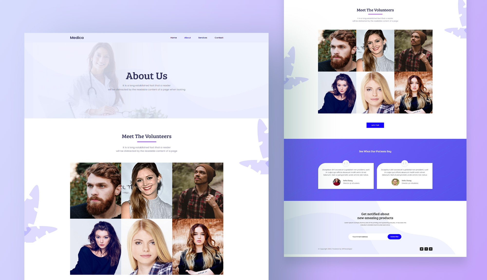 Medica - Medical Website Template For Gutenberg About Us Page | Templately