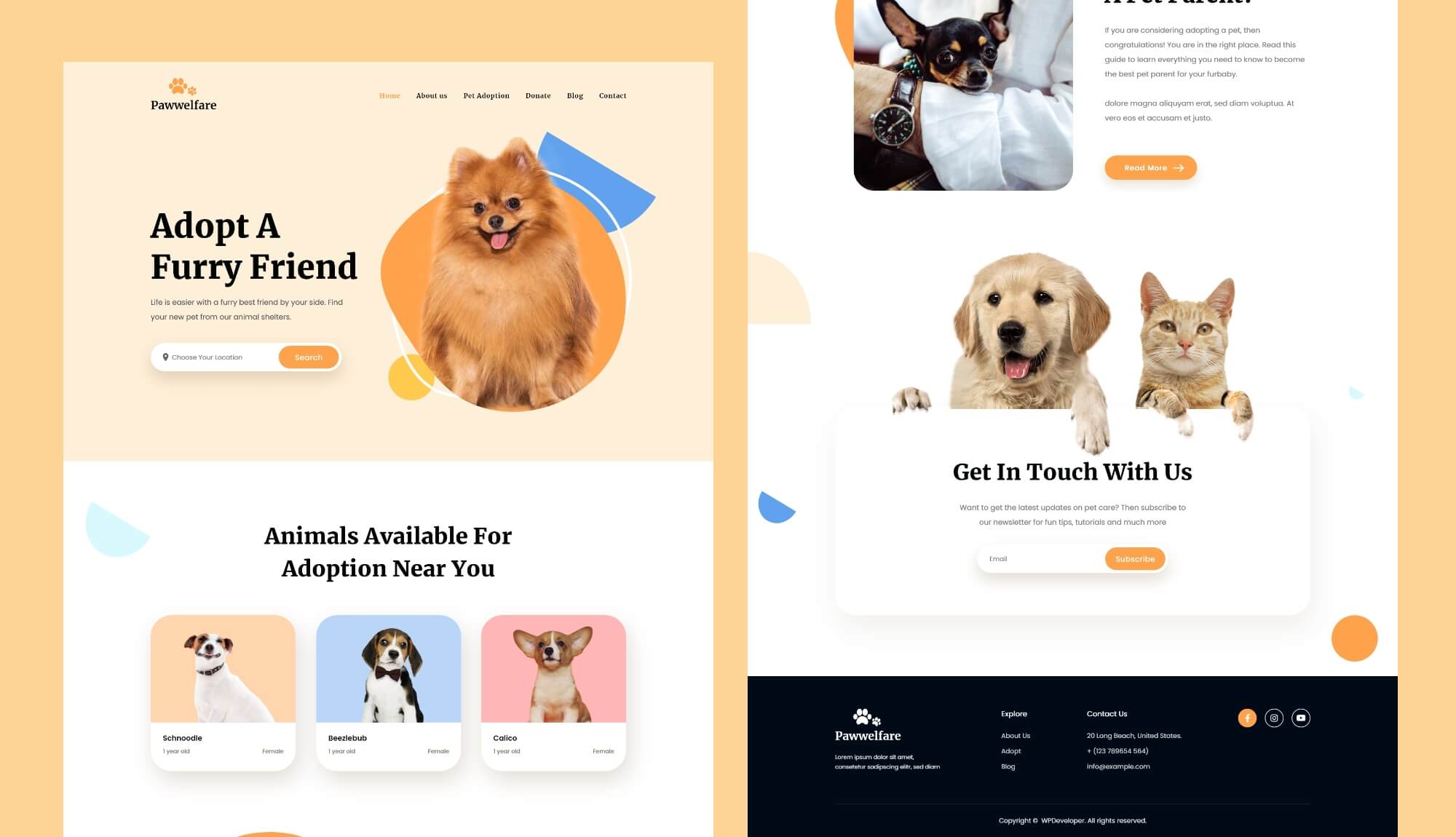 Pawwelfare Animal Welfare Website Template For Elementor | Templately
