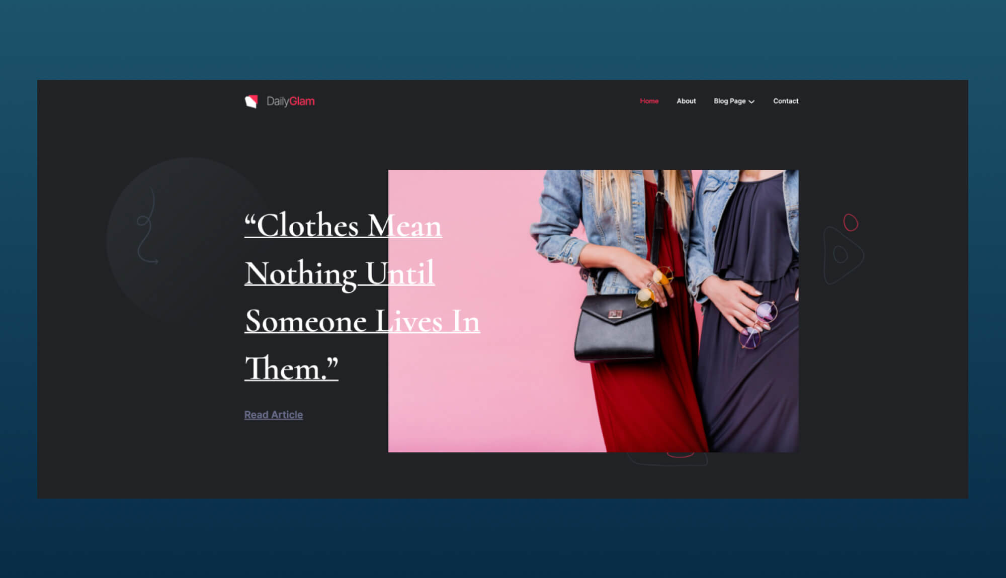 DailyGlam - Magazine Template Pack For Elementor Hero Section | Templately