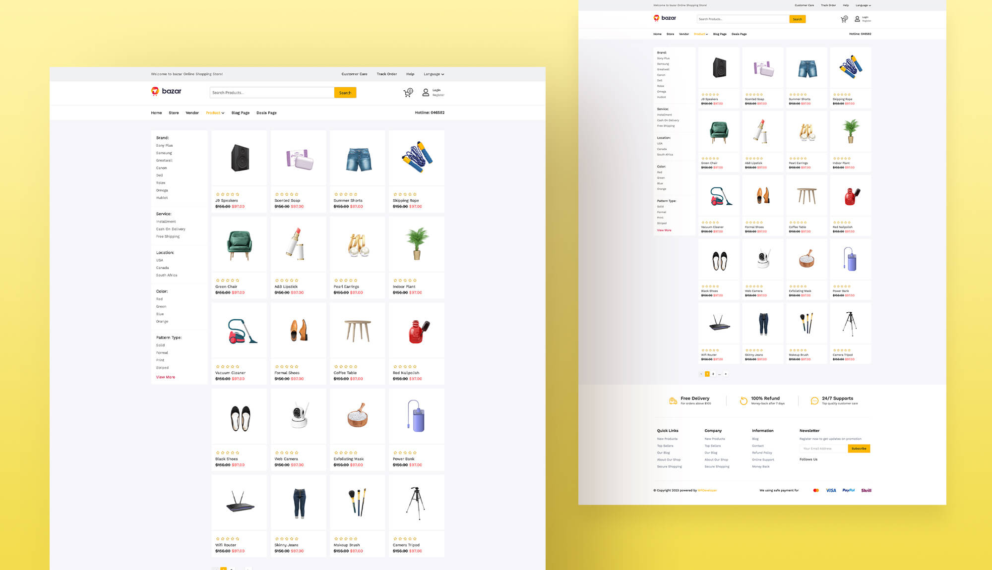 Bazar - Multi Vendor Website For Gutenberg Product Page | Templately
