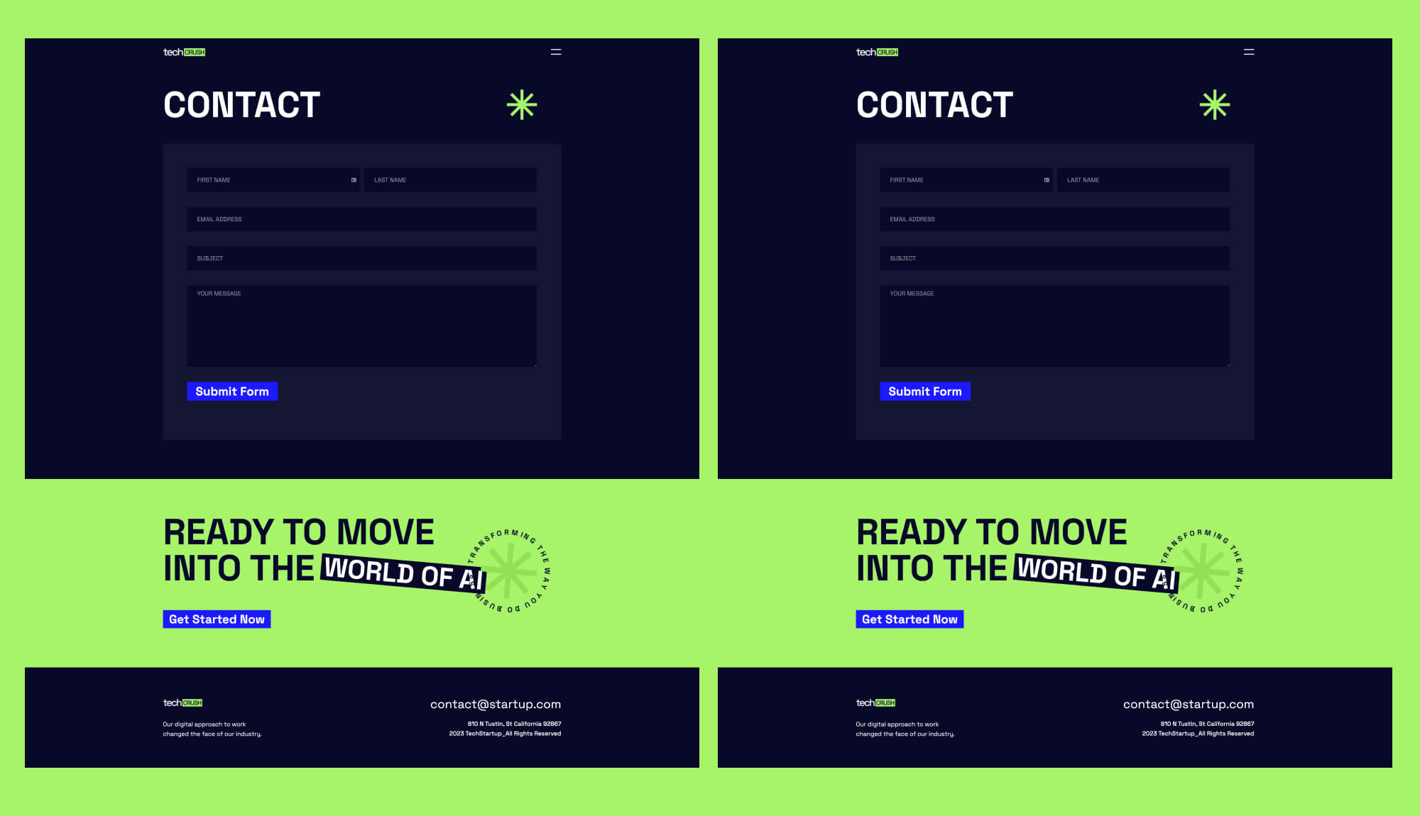 techCRUSH - Tech Startup Template For Gutenberg Contact Page | Templately
