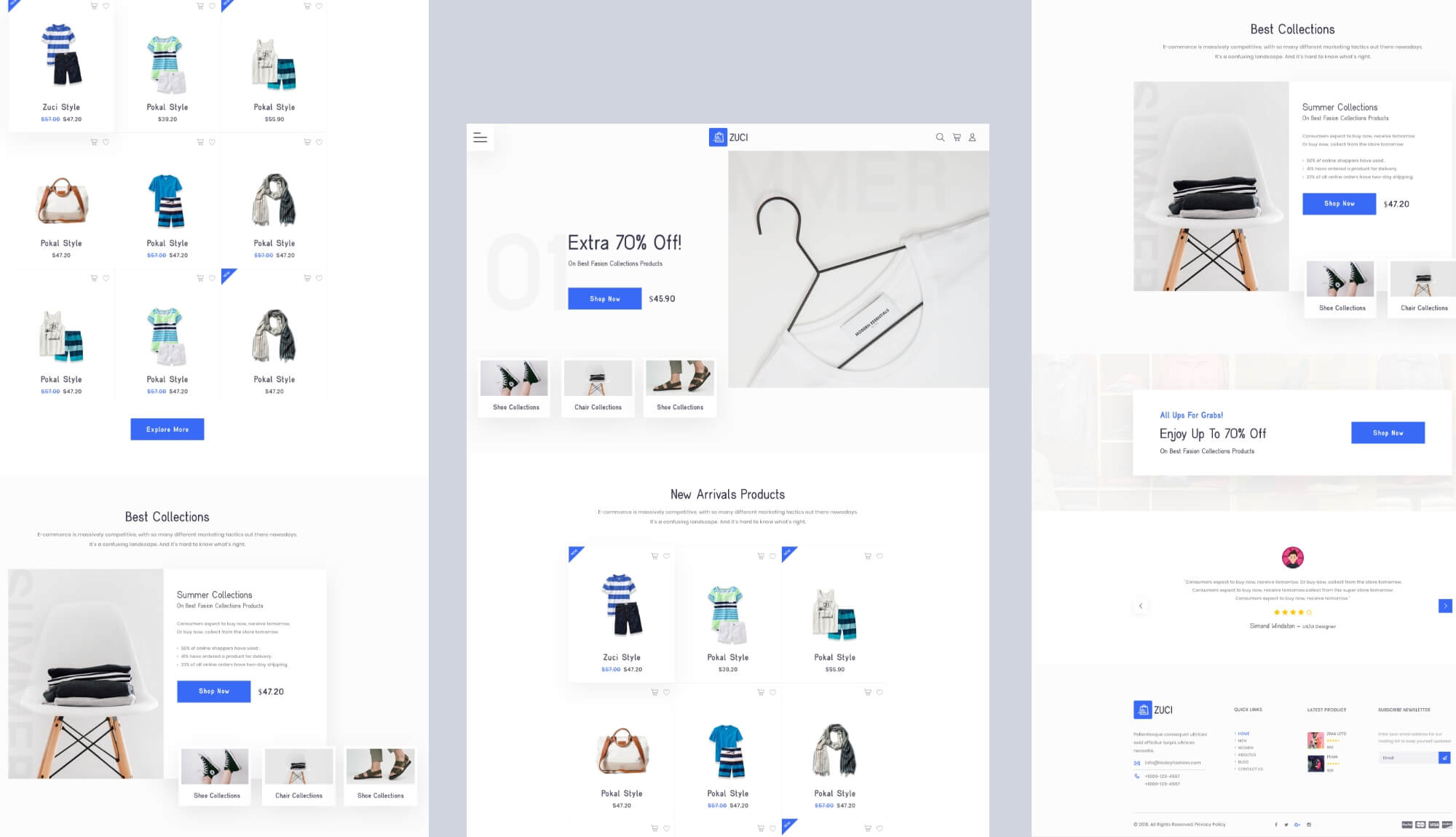 EleCommerce E-commerce Header Section | Templately