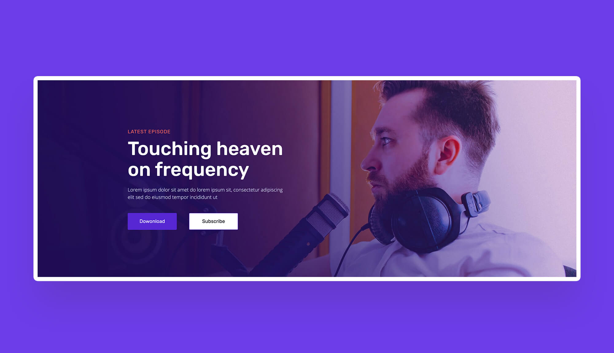 Hero Section Elecast Podcast Website Template For Gutenberg Templately