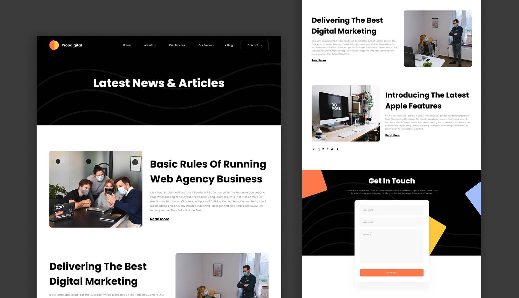 PropDigital - Web Development Agency Template | Templately