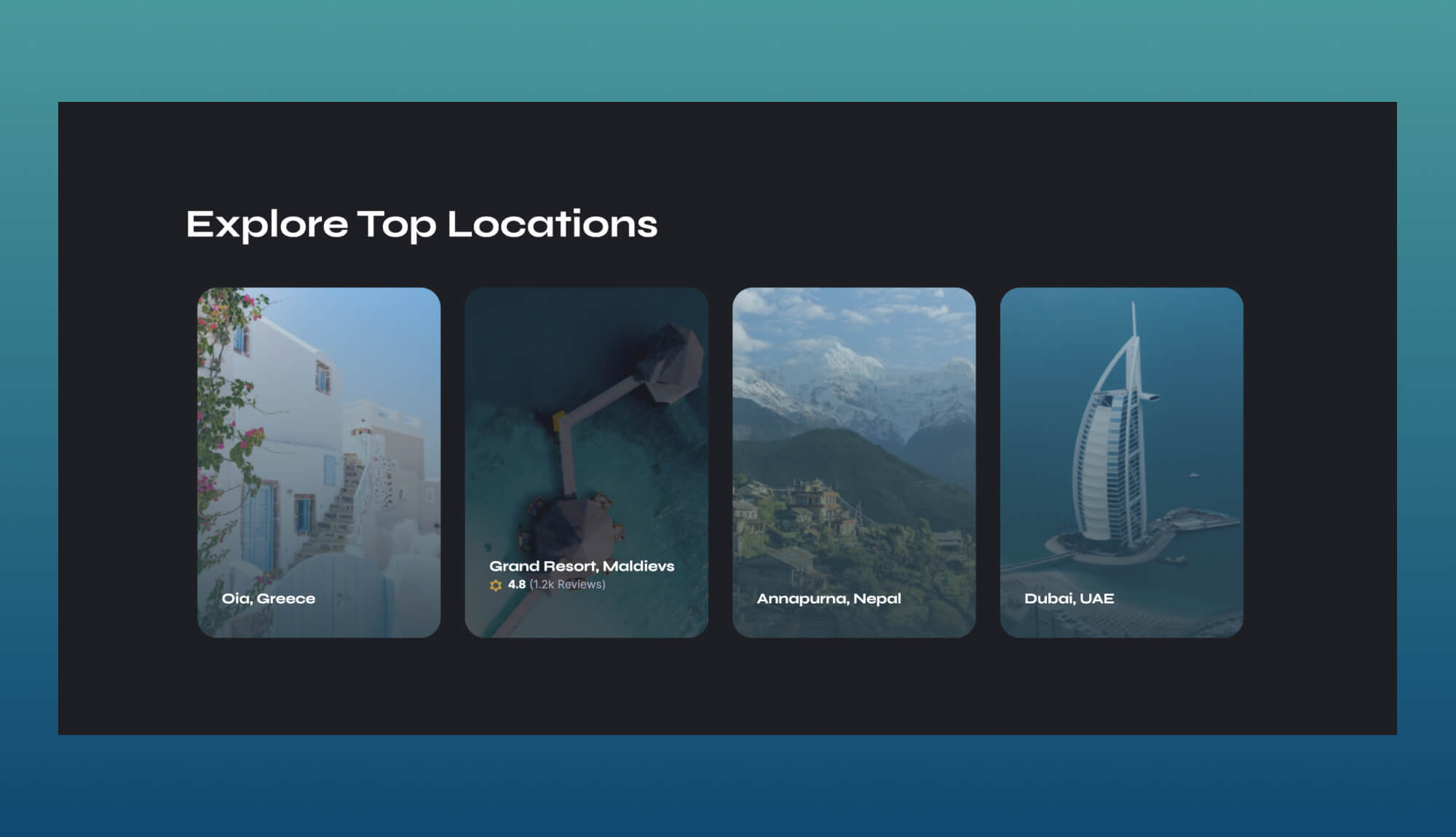 ExploreLy - Travel Agency Website For Elementor Top Locations Section ...