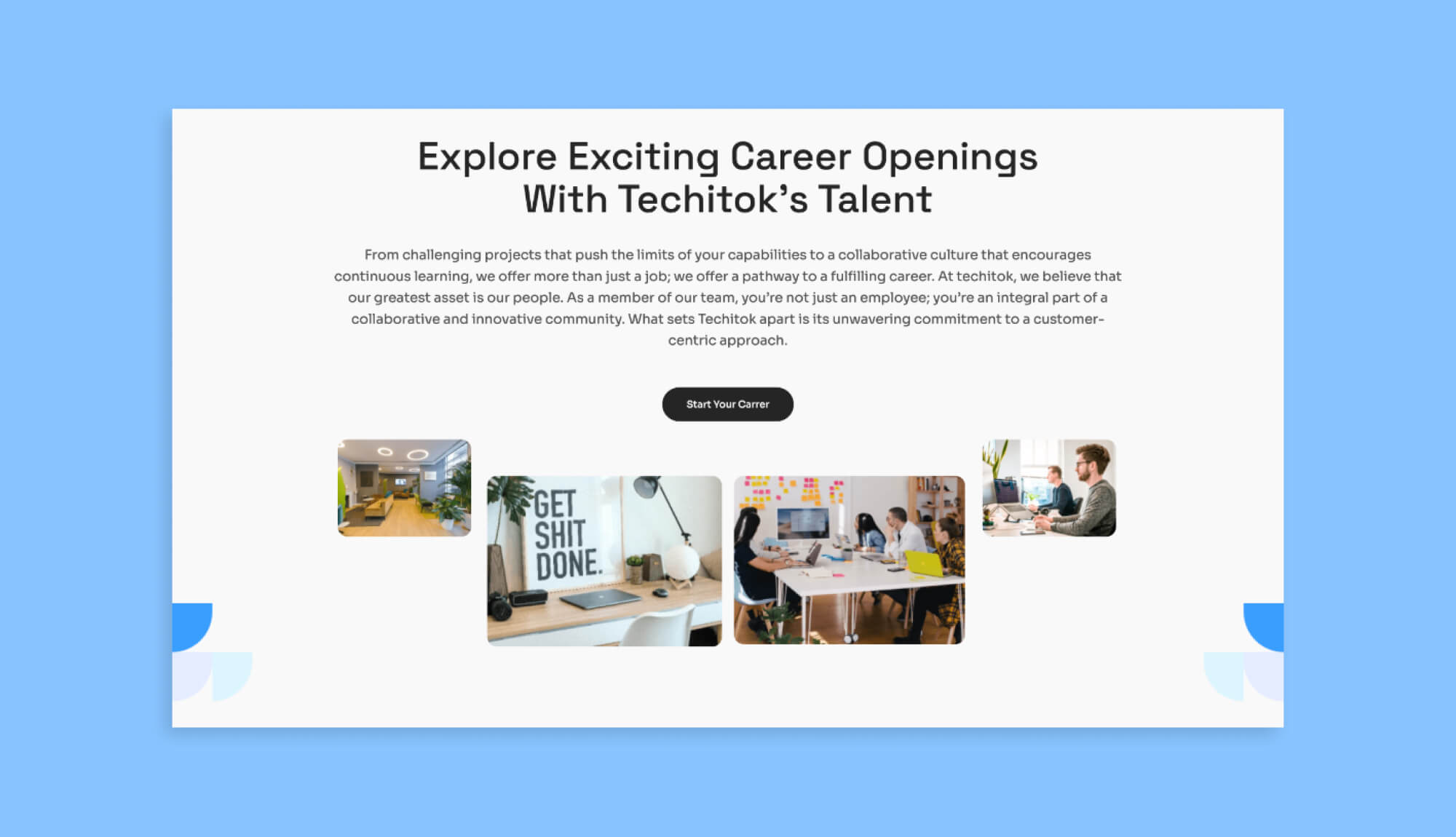techitok - IT Solution & Business Website Template For Elementor Career ...