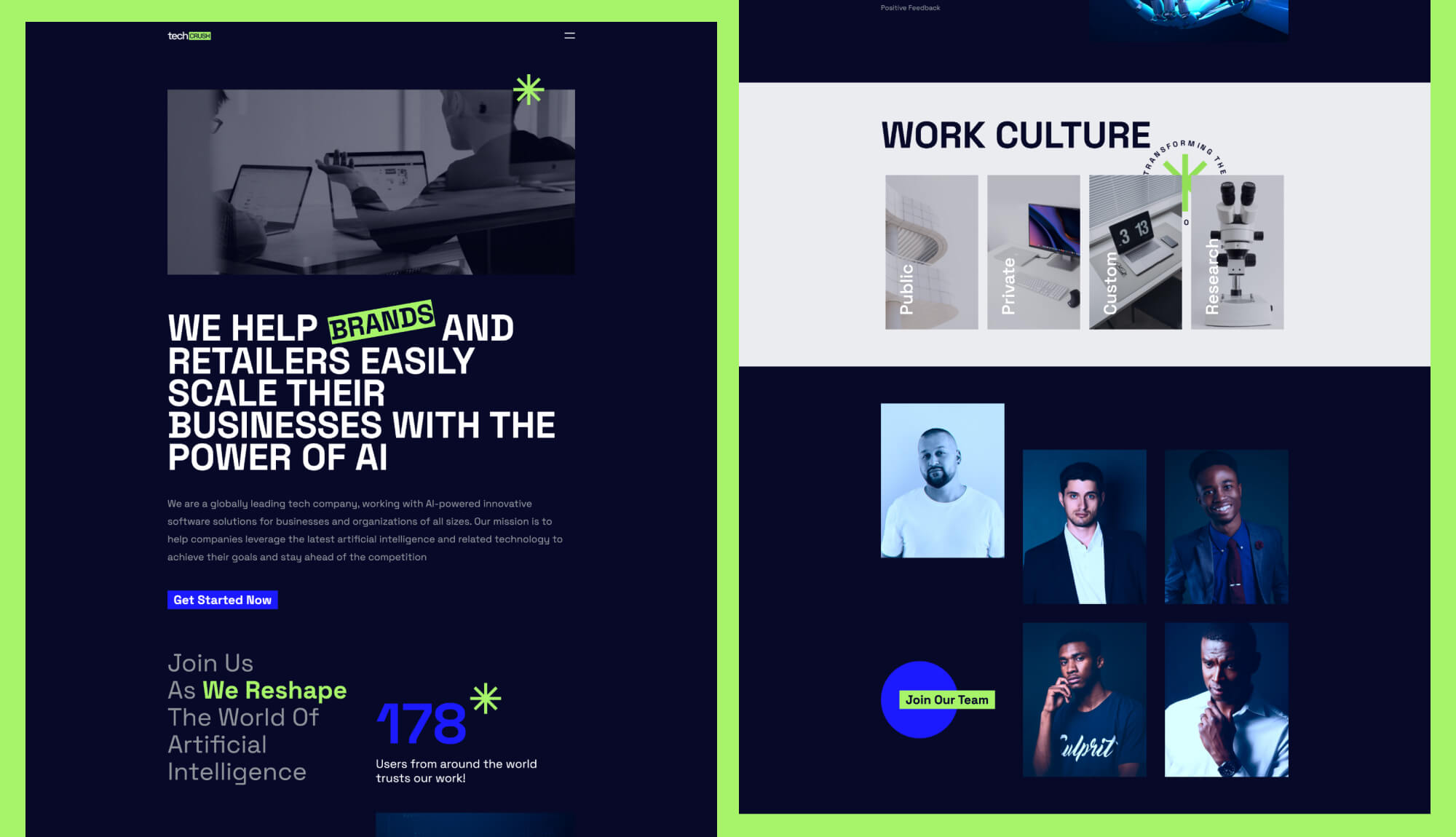 techCRUSH - Tech Startup Template For Elementor About Page | Templately