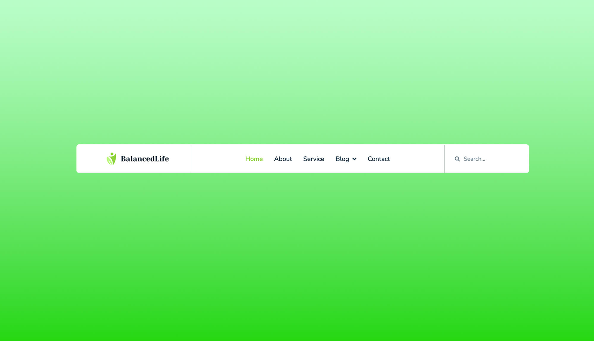 BalancedLife - Health & Wellness Website Template For Elementor Header ...