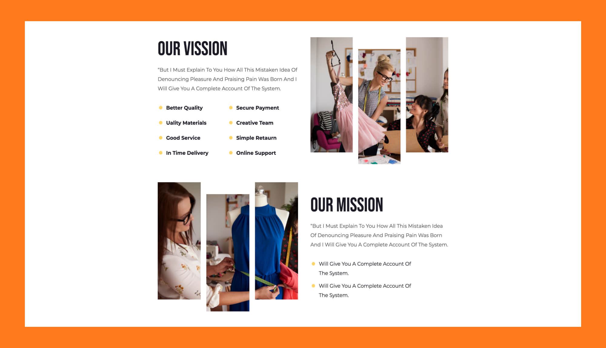 Runway - Buying House Template For Gutenberg Info Section | Templately