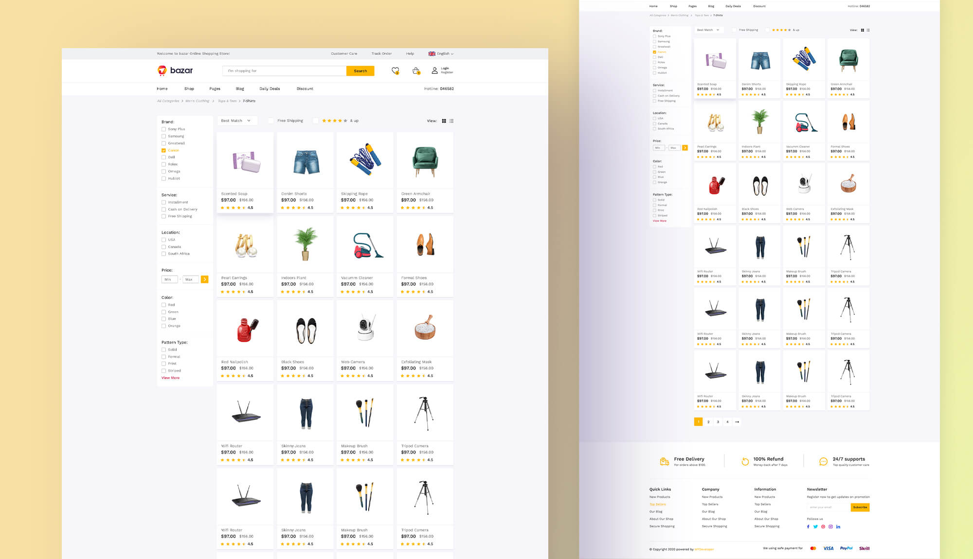 Bazar - Multi Vendor Website Template | Templately
