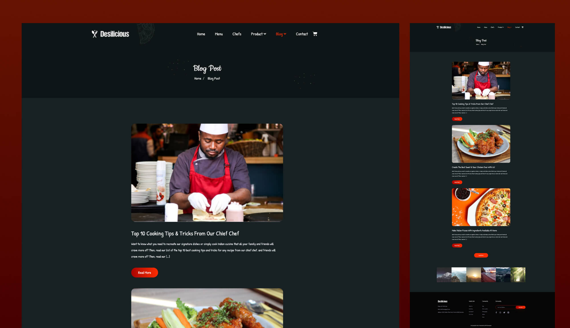 Desilicious - Indian Restaurant Template For Gutenberg Blog Page ...