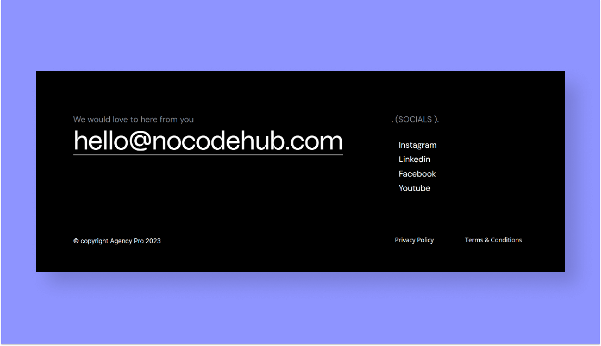NooCodeHub - No Code Community Website Template Footer Section | Templately