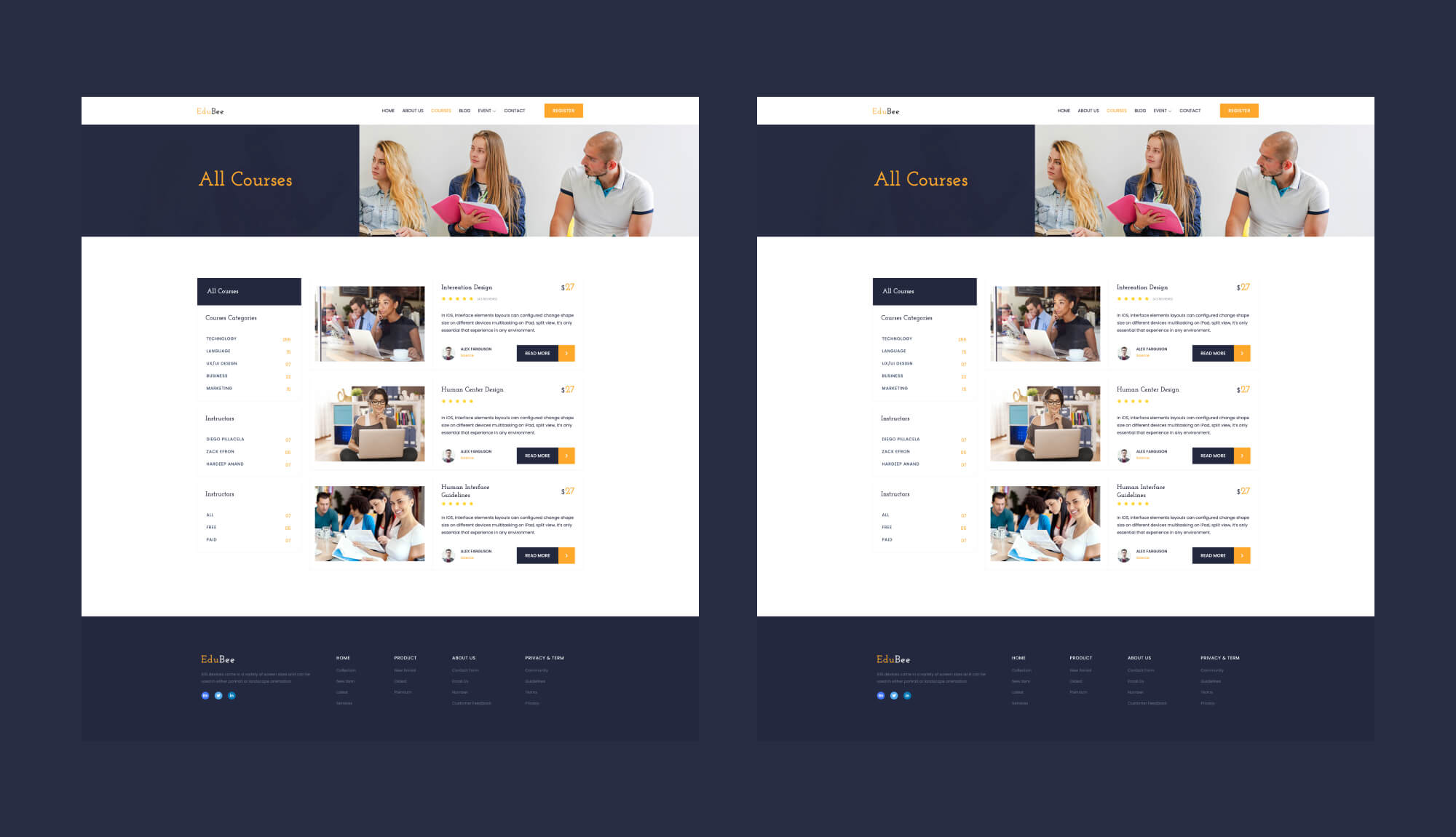 EduBee - Education Website Template For Gutenberg Course Page | Templately