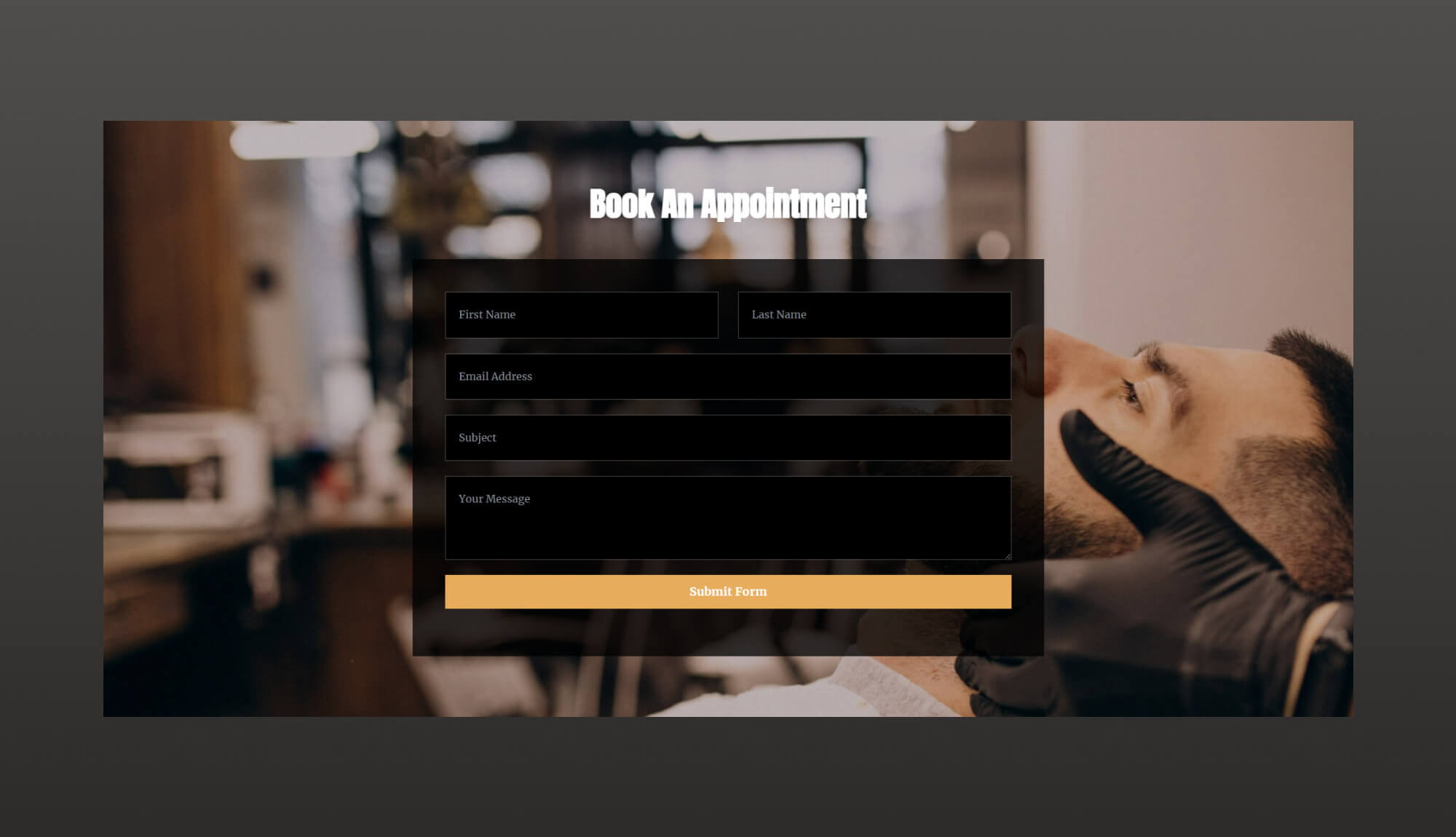 Trim Bar - Barber Shop Template For Gutenberg Appointment Section ...