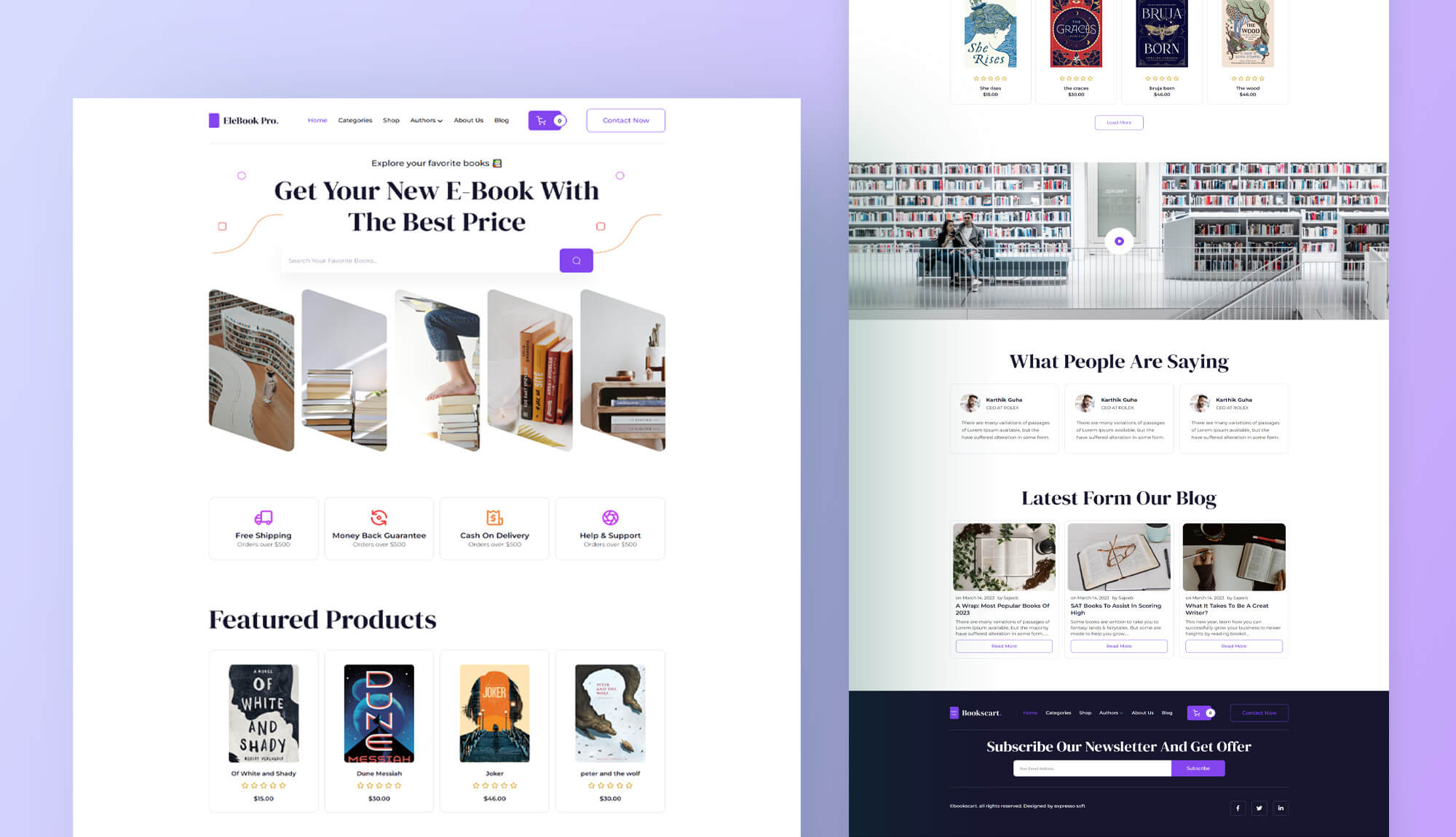 EleBook - Gutenberg eBook Website Template Landing Page | Templately ...