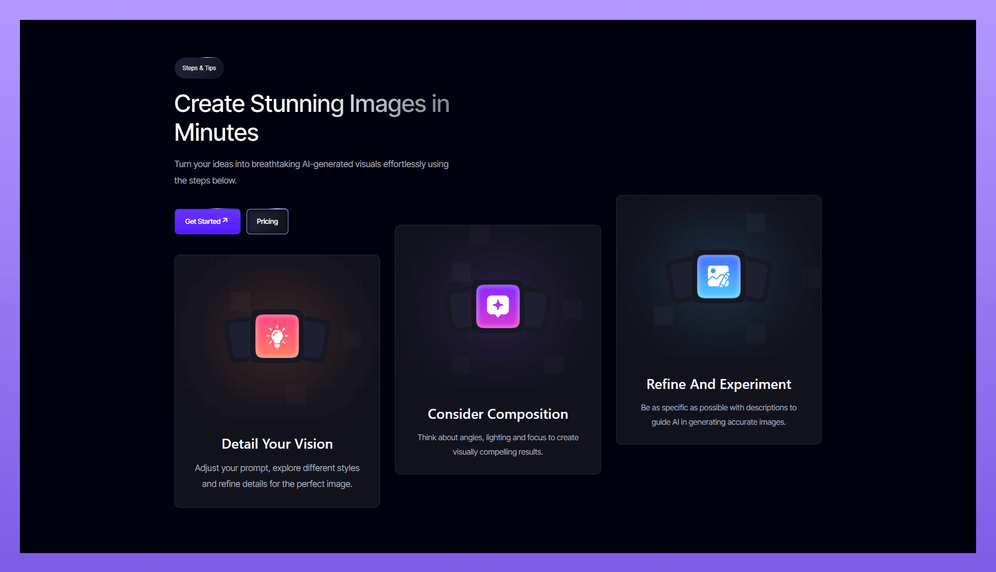 IllustrateAI - Elementor Template For AI Photo Creation Website Work ...