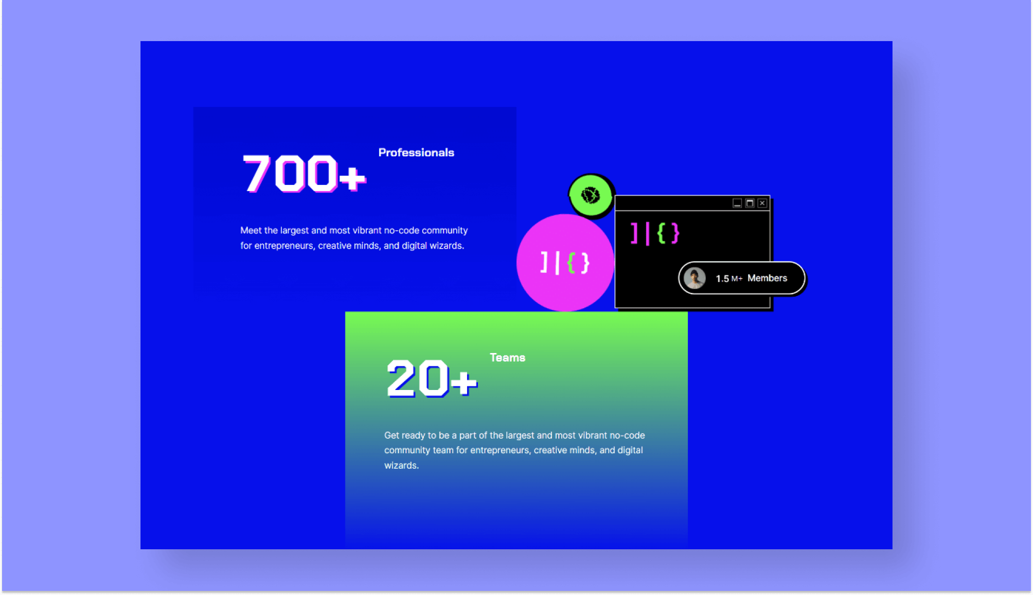 NooCodeHub - No Code Community Website Template CountDown Section | Templately