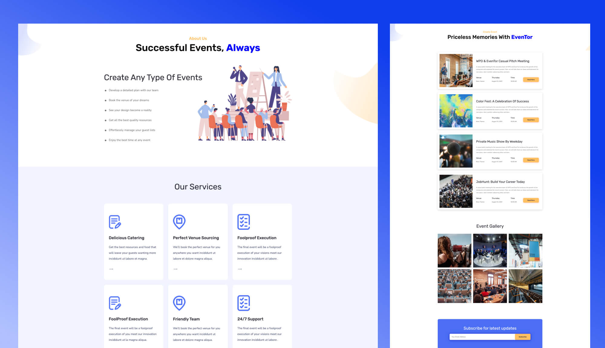 EvenTor - Event Management Template For Gutenberg About Page | Templately
