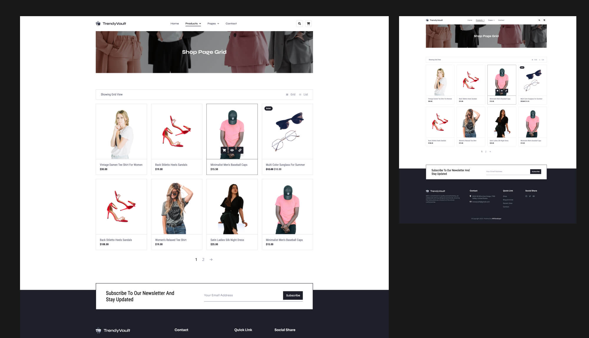 TrendyVault - WooCommerce Fashion Store Template For Elementor Product ...