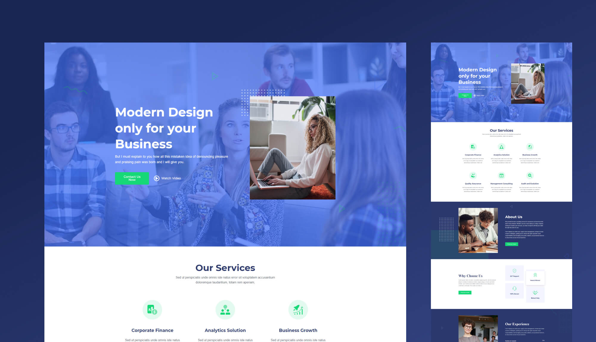 BusinessCube - Business Consultancy Gutenberg Template Home Page 2 ...