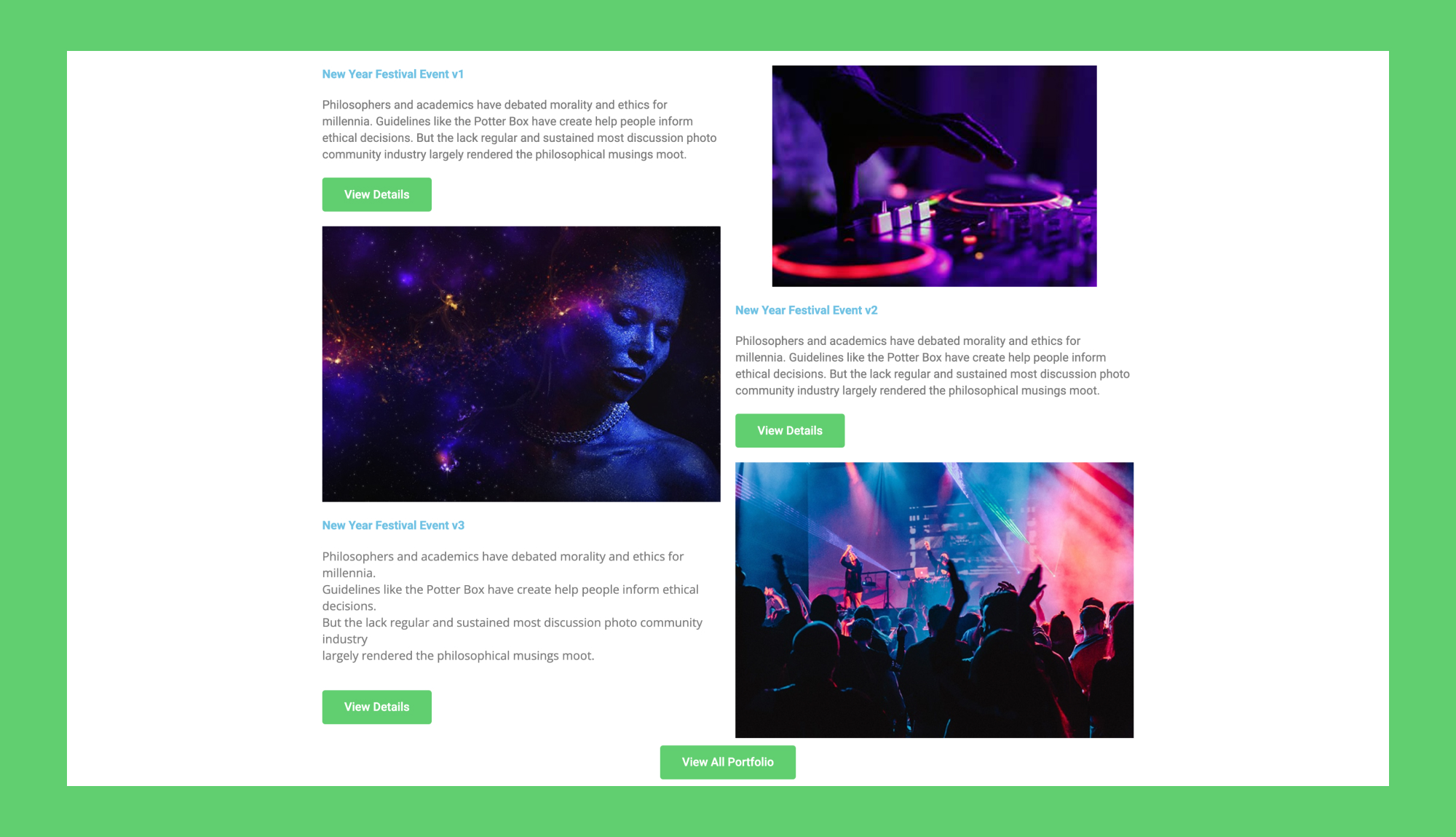 PhotoSpark Portfolio Section | Templately