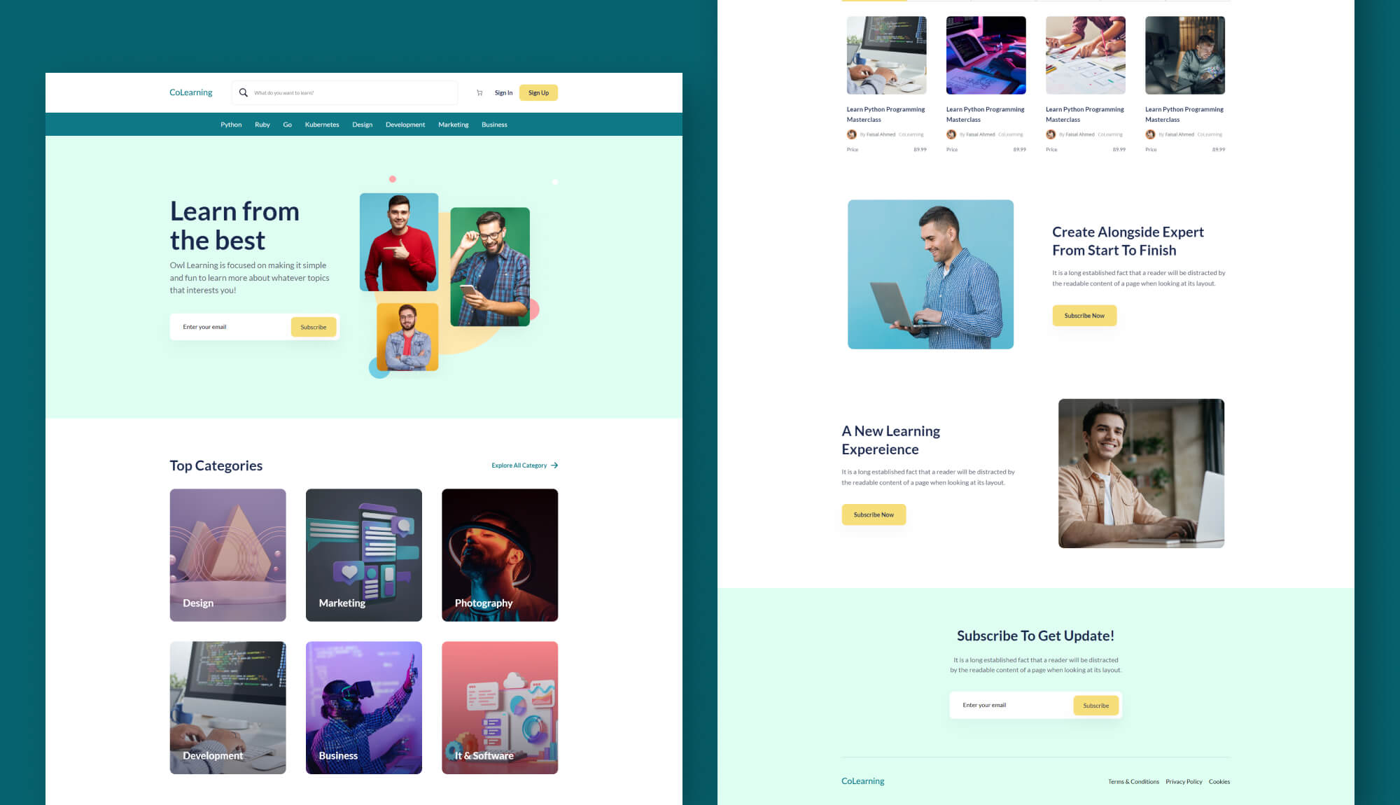 CoLearning - Online Learning Website Template For Gutenberg | Templately