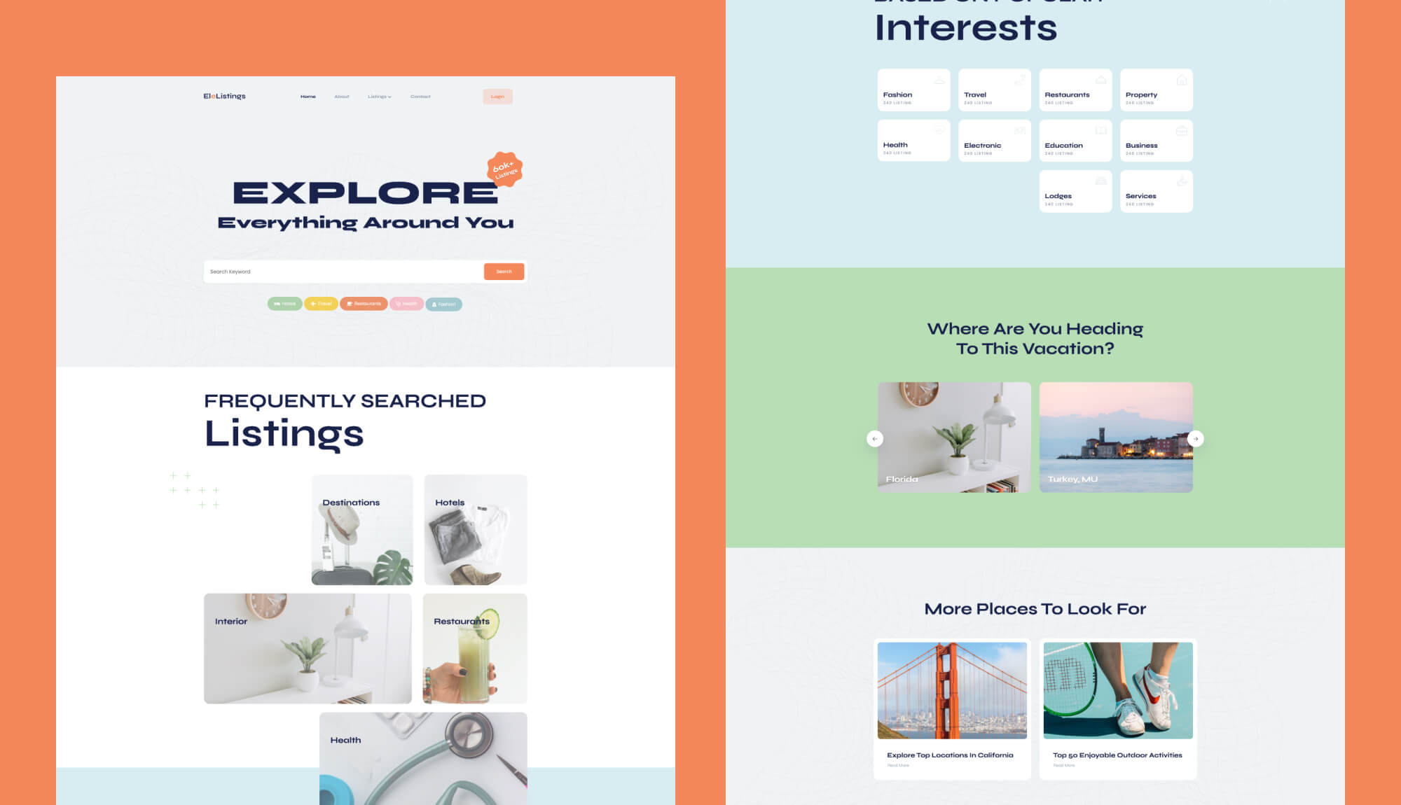 EleListings - Yellowbook/Directory Website Template For Gutenberg ...