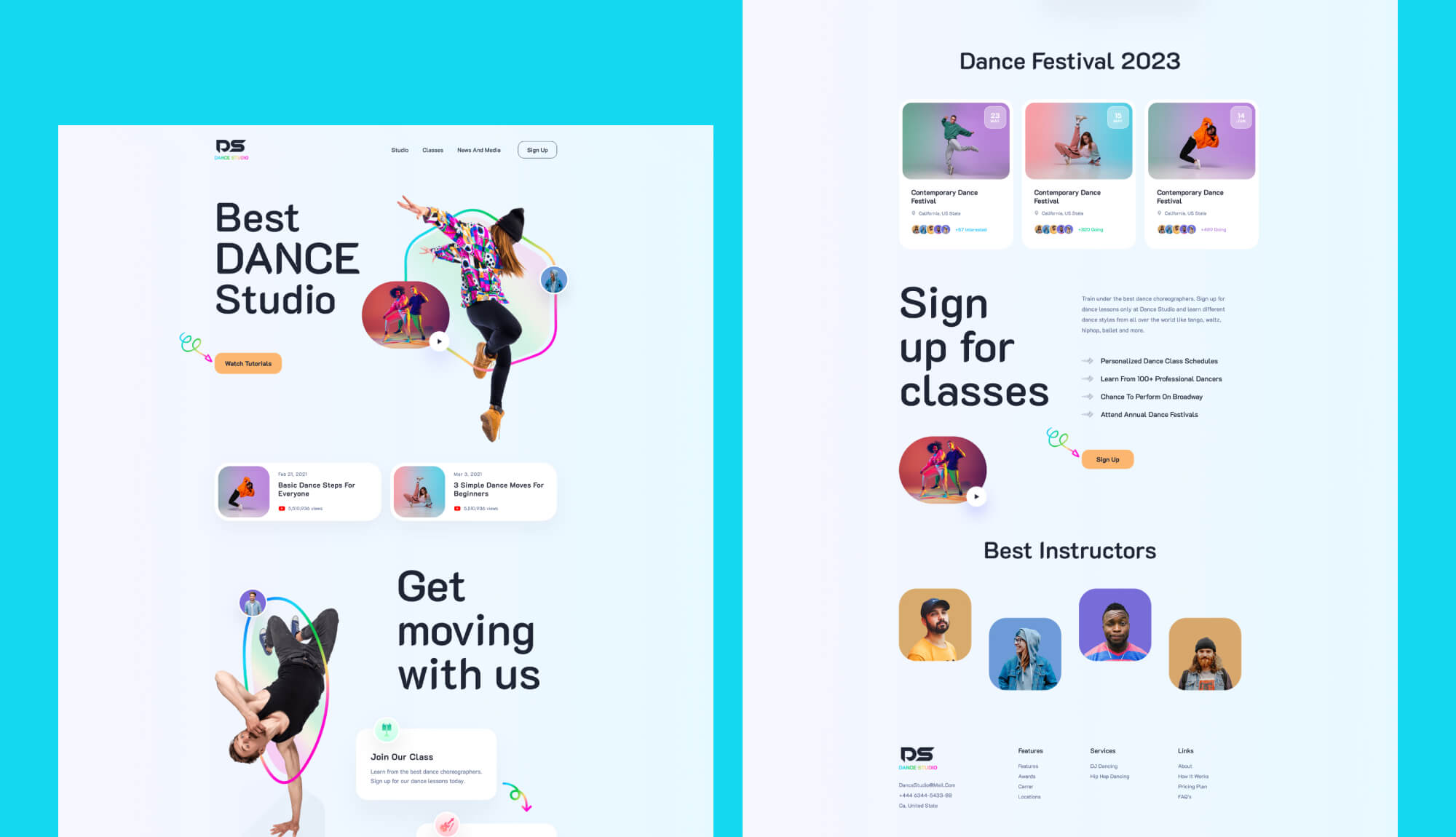 Dance Studio - Personal Dance Website Gutenberg Template | Templately