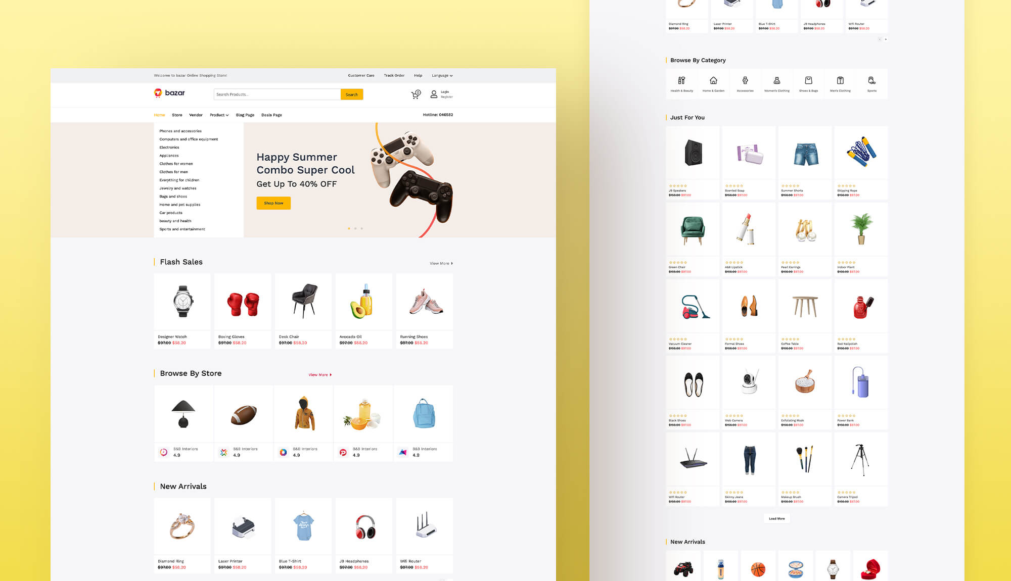 Bazar - Multi Vendor Website For Gutenberg | Templately