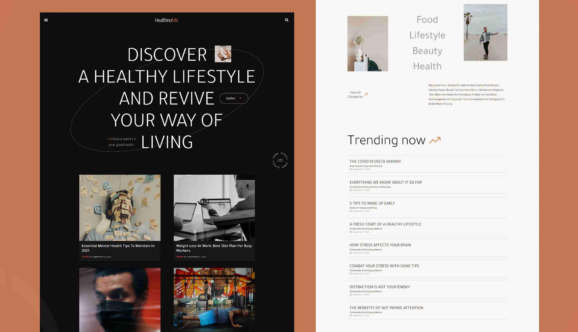 Healthnomic - Health Magazine Website Template | Templately