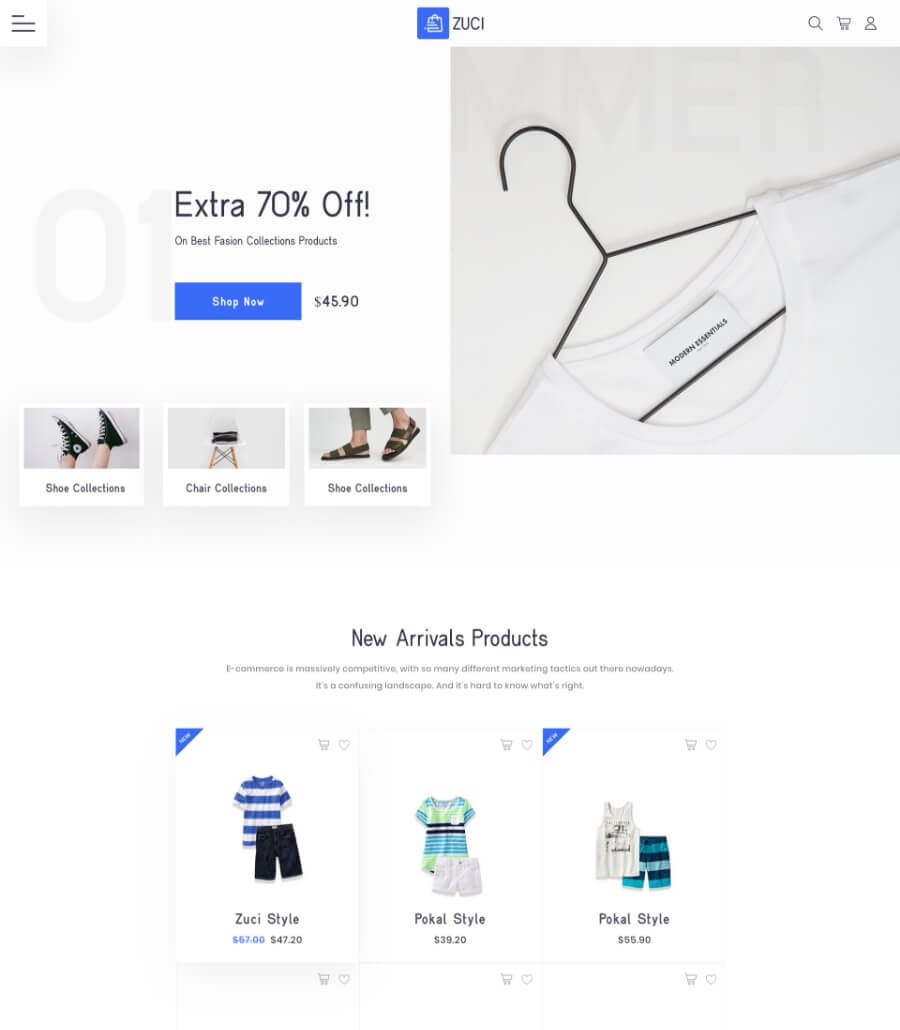 EleCommerce E-commerce Template | Templately