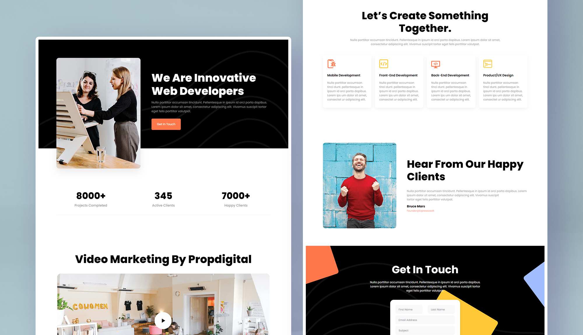 PropDigital - Web Development Agency Template For Gutenberg | Templately