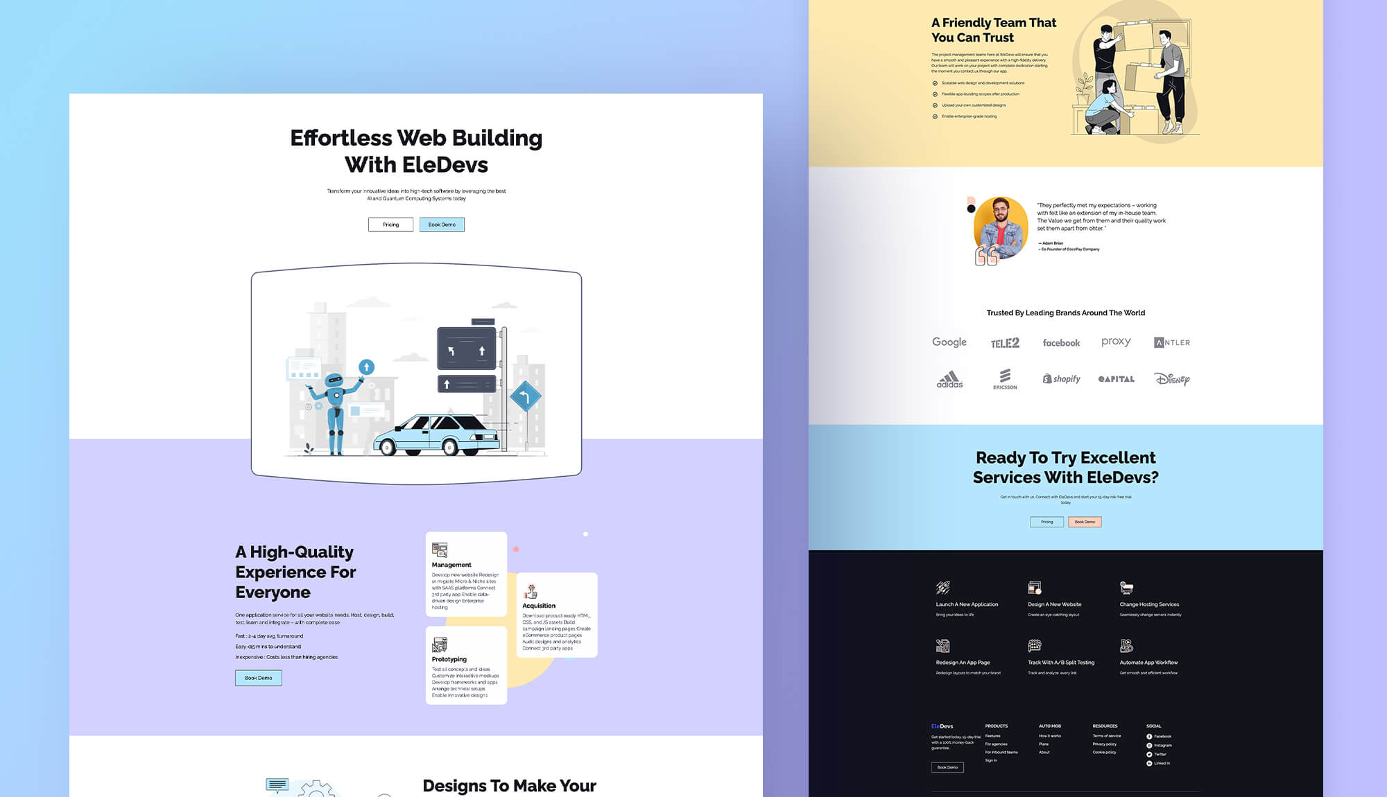 EleDevs - Software Development Firm Template For Gutenberg | Templately