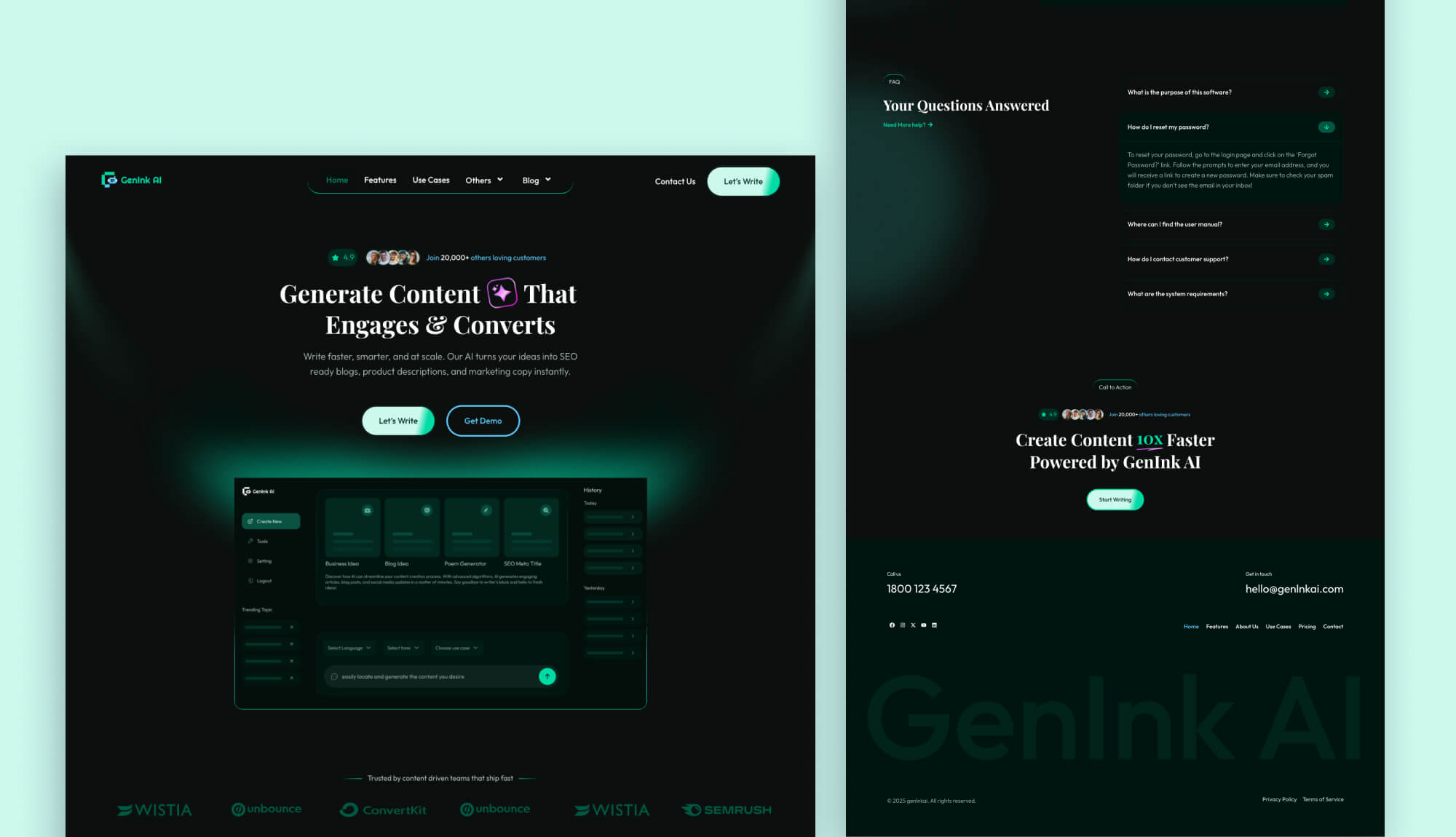 GenInk AI - AI Content Generation Template for Elementor | Templately