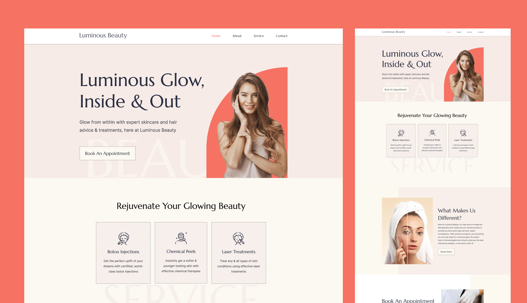 Luminous Beauty: Skincare Website Template For Gutenberg | Templately