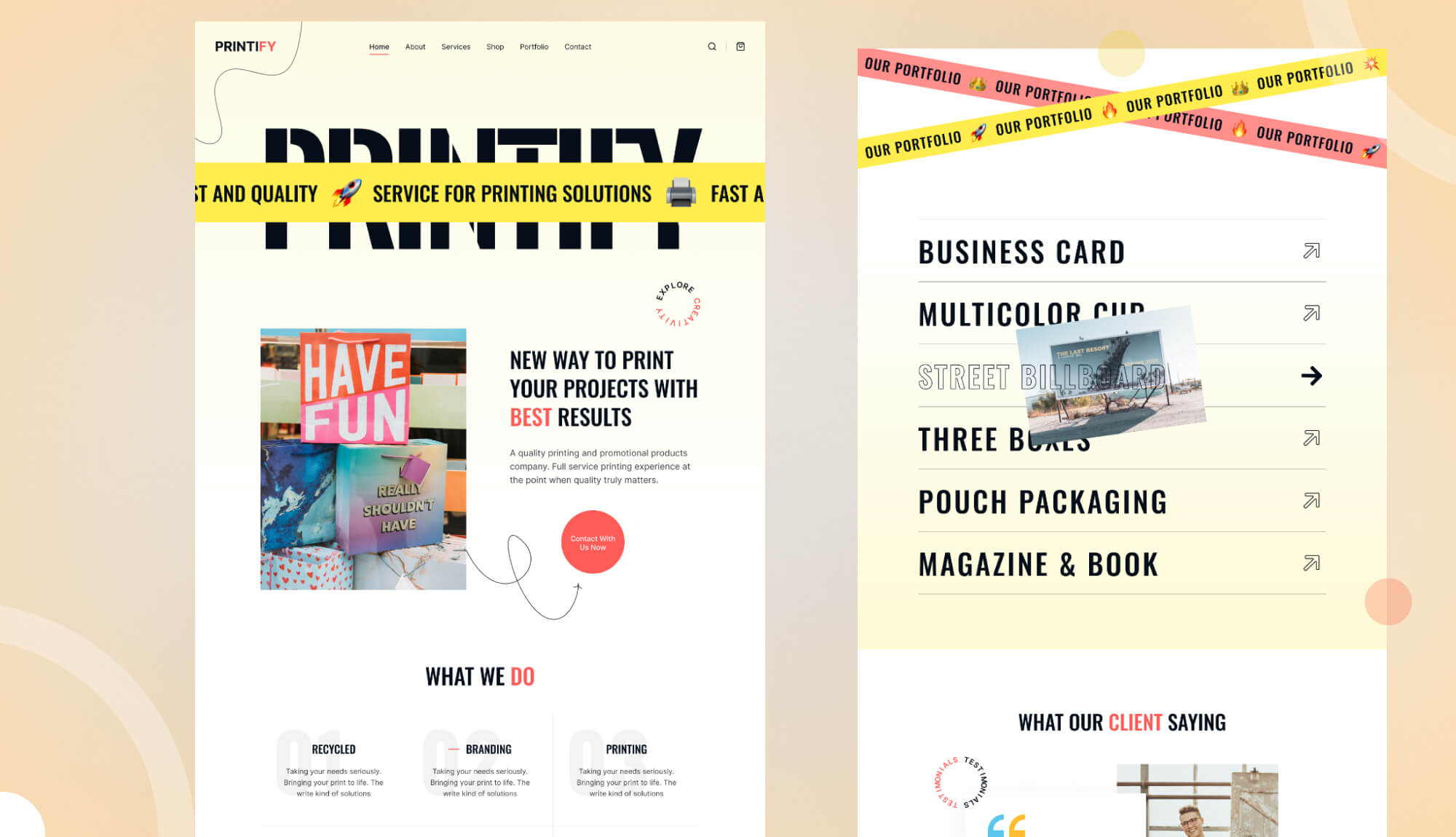 Printify - Online Printing Website Template | Templately