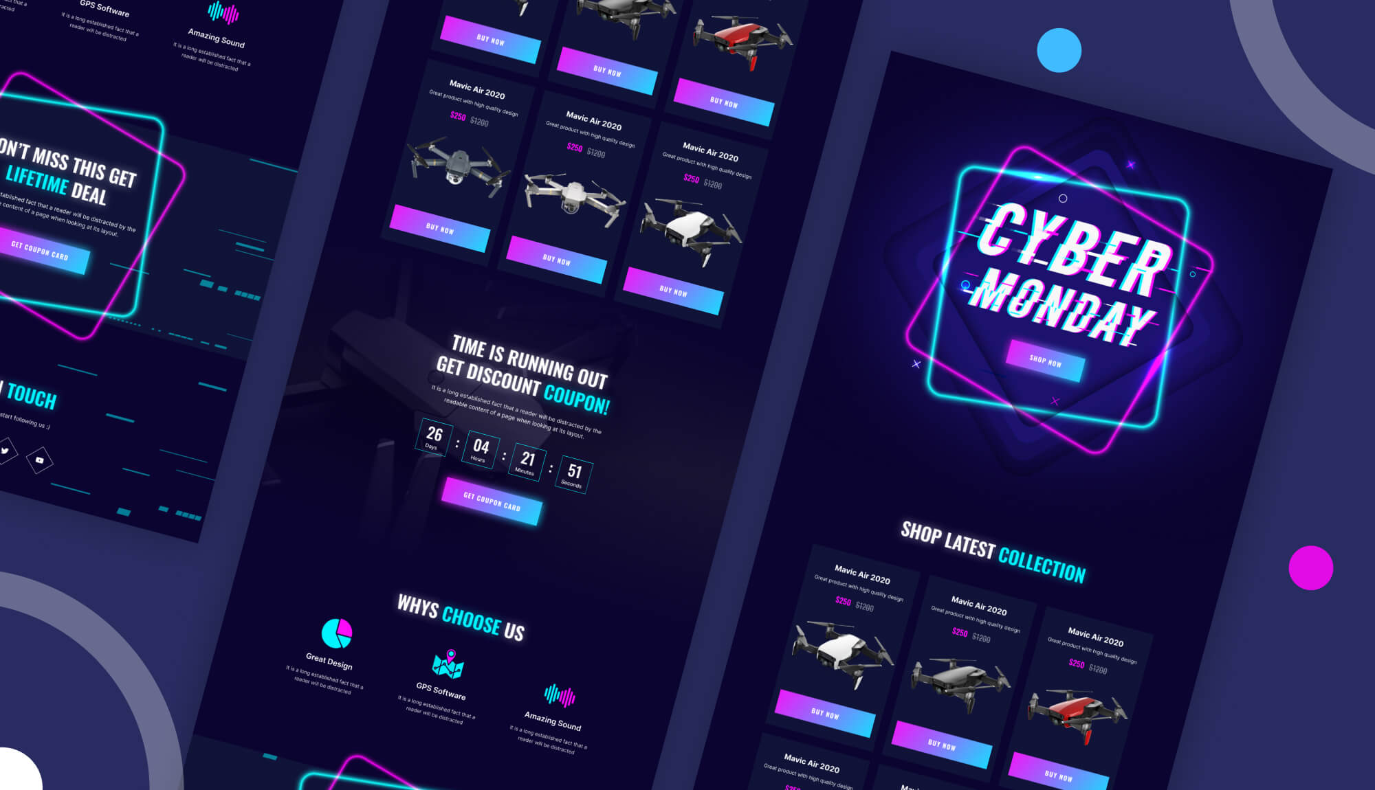 CyberSell Cyber Monday Template For Elementor | Templately