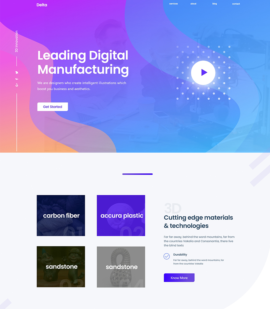 Delta Creative Agency Template | Templately