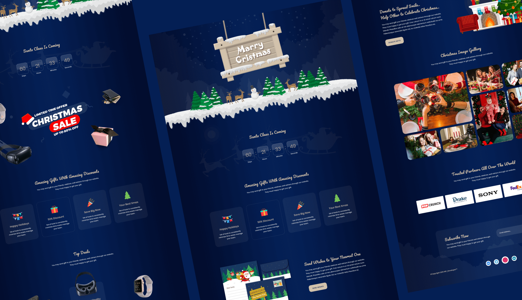 ChristmasLy Christmas Landing Pages | Templately