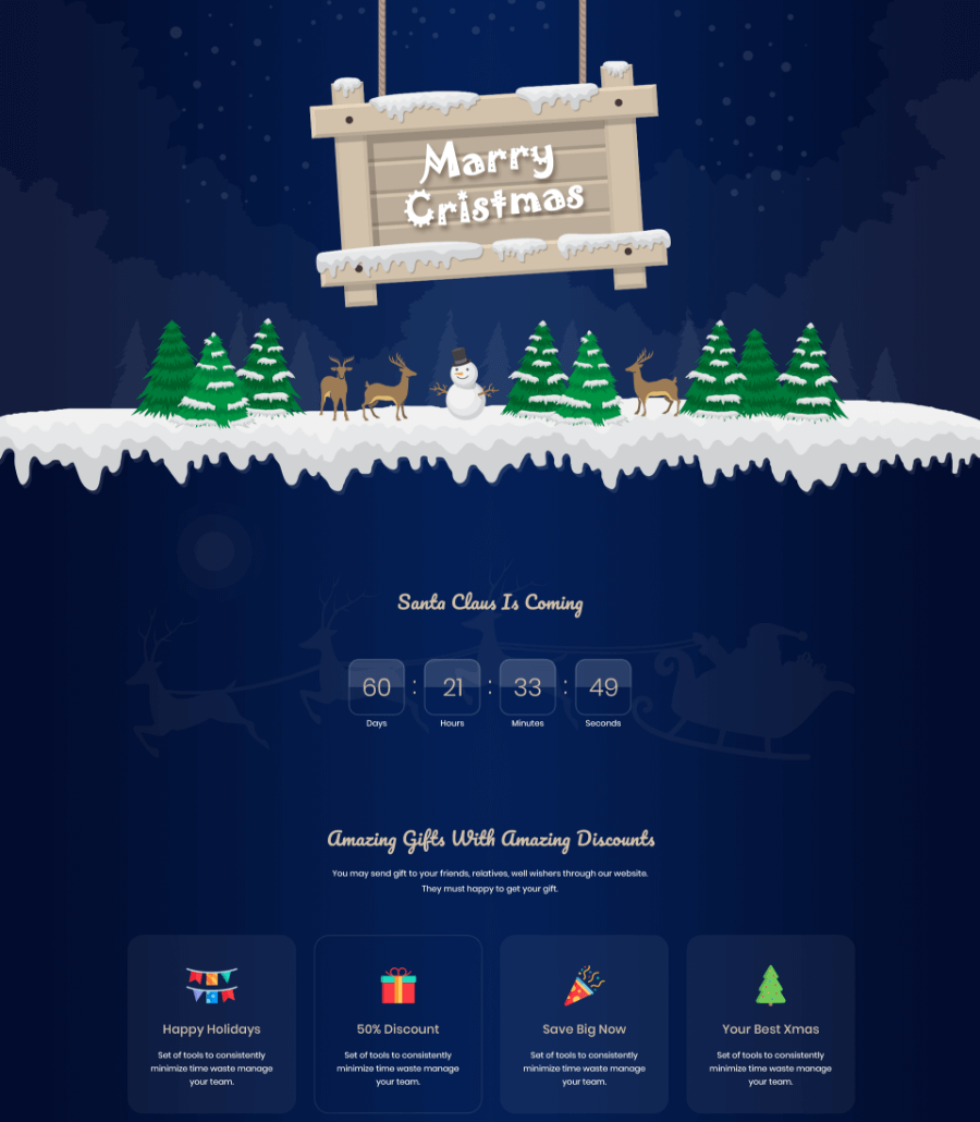 ChristmasLy Christmas Landing Pages | Templately